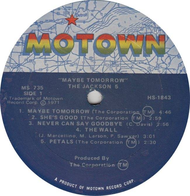 The Jackson 5 Maybe Tomorrow : LP Label A | CD Covers | Cover Century ...